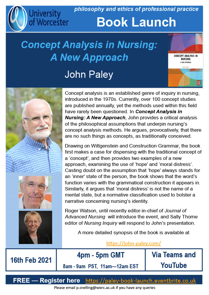 John Paley | Philosophy, nursing, research
